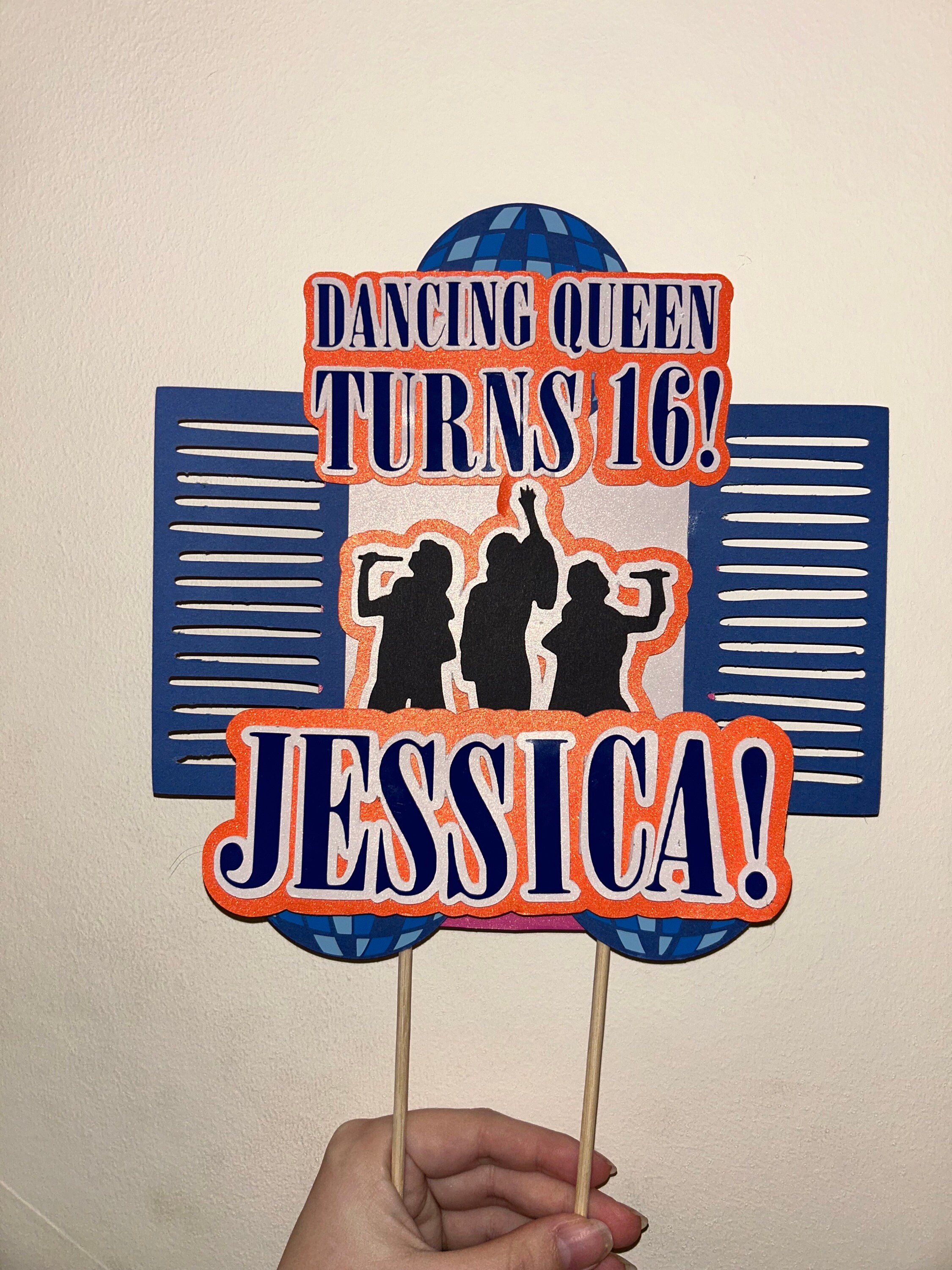 Mamma Mia ABBA Personalised Cake Topper - Etsy