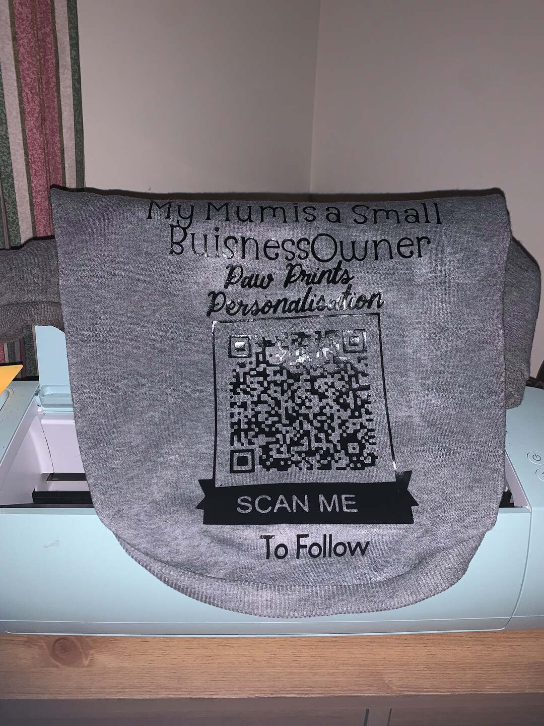 Personalised QR Code Clothing for Small Business Promotion - Etsy