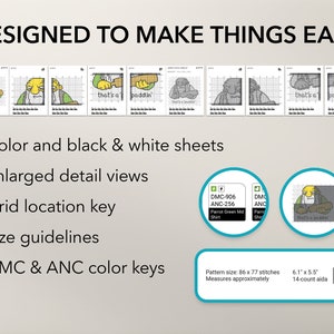 Simpsons Jasper Paddlin' Cross Stitch Pattern: Meme Needlework (PDF ...