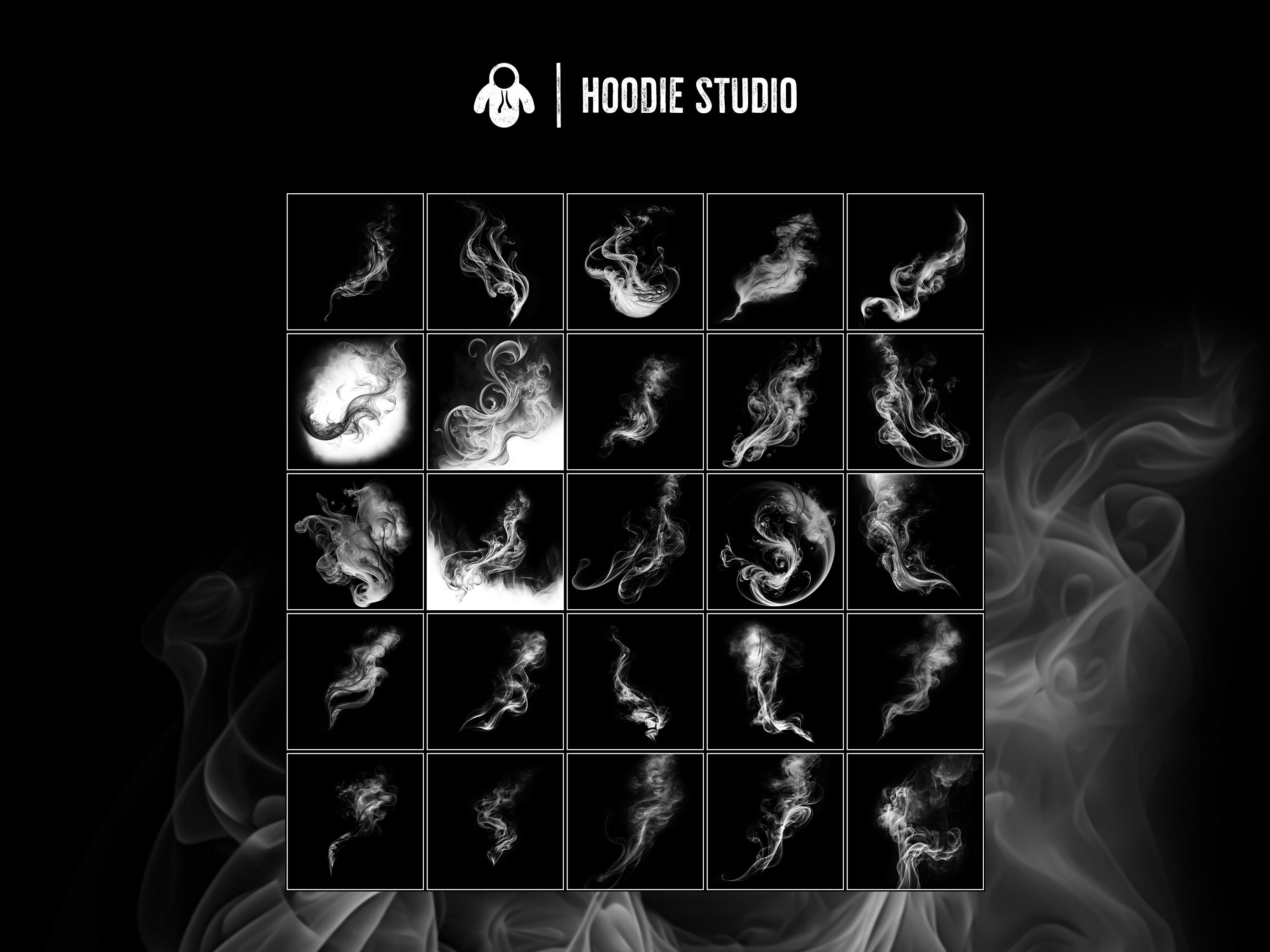 Smoke Stamp Brushes for Procreate 50 Original High-res Stamp Brushes ...