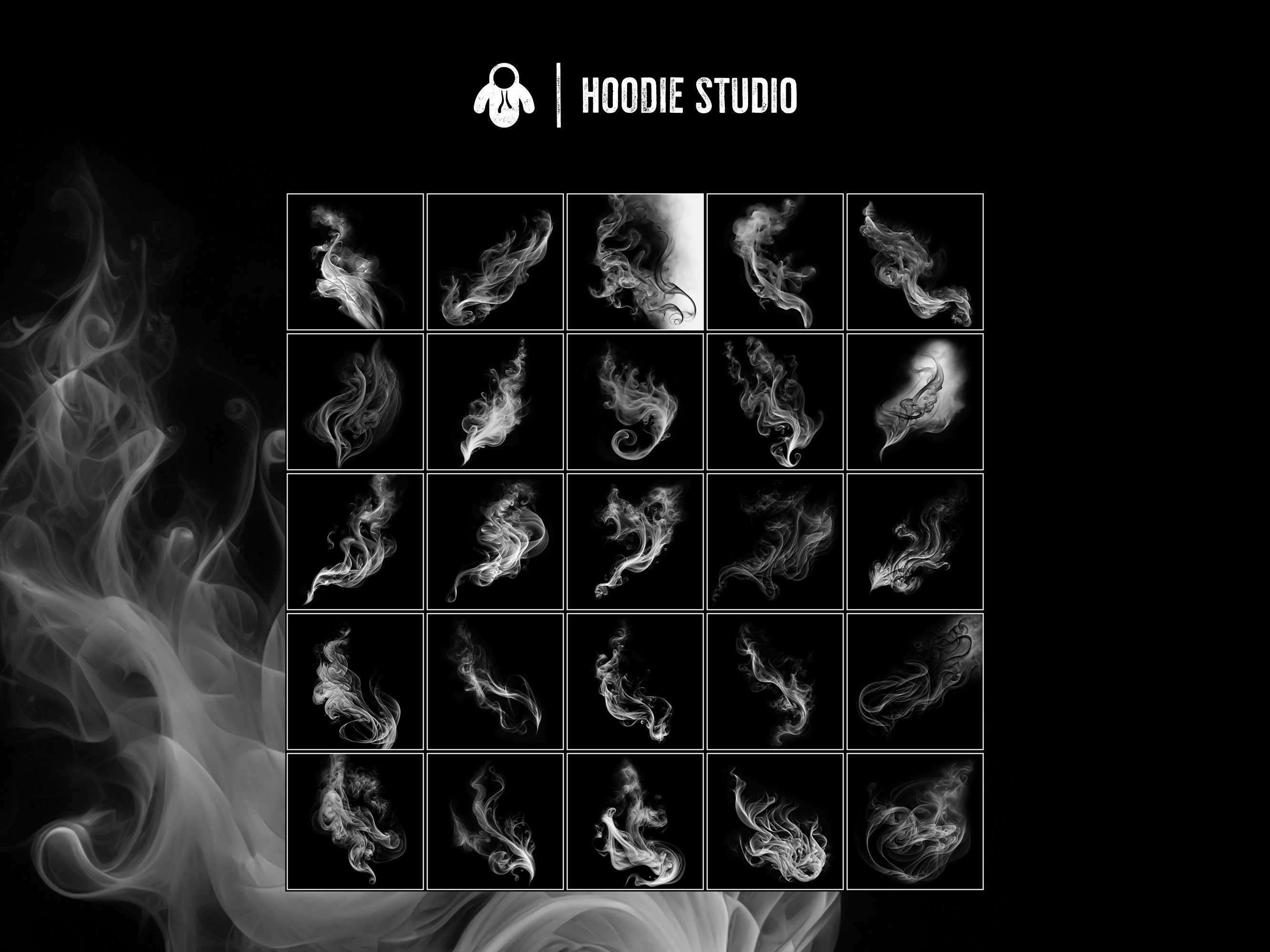 Smoke Stamp Brushes for Procreate - 50 Original High-res Stamp Brushes ...