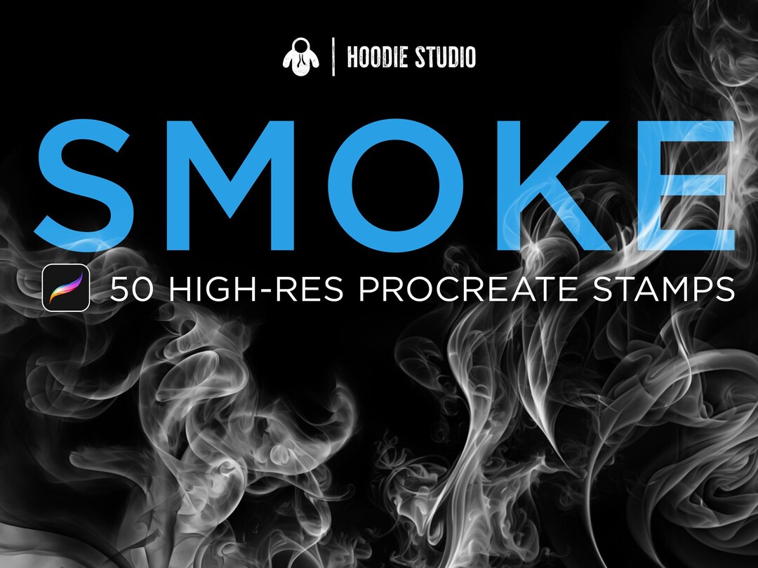 Smoke Stamp Brushes for Procreate - 50 Original High-res Stamp Brushes ...