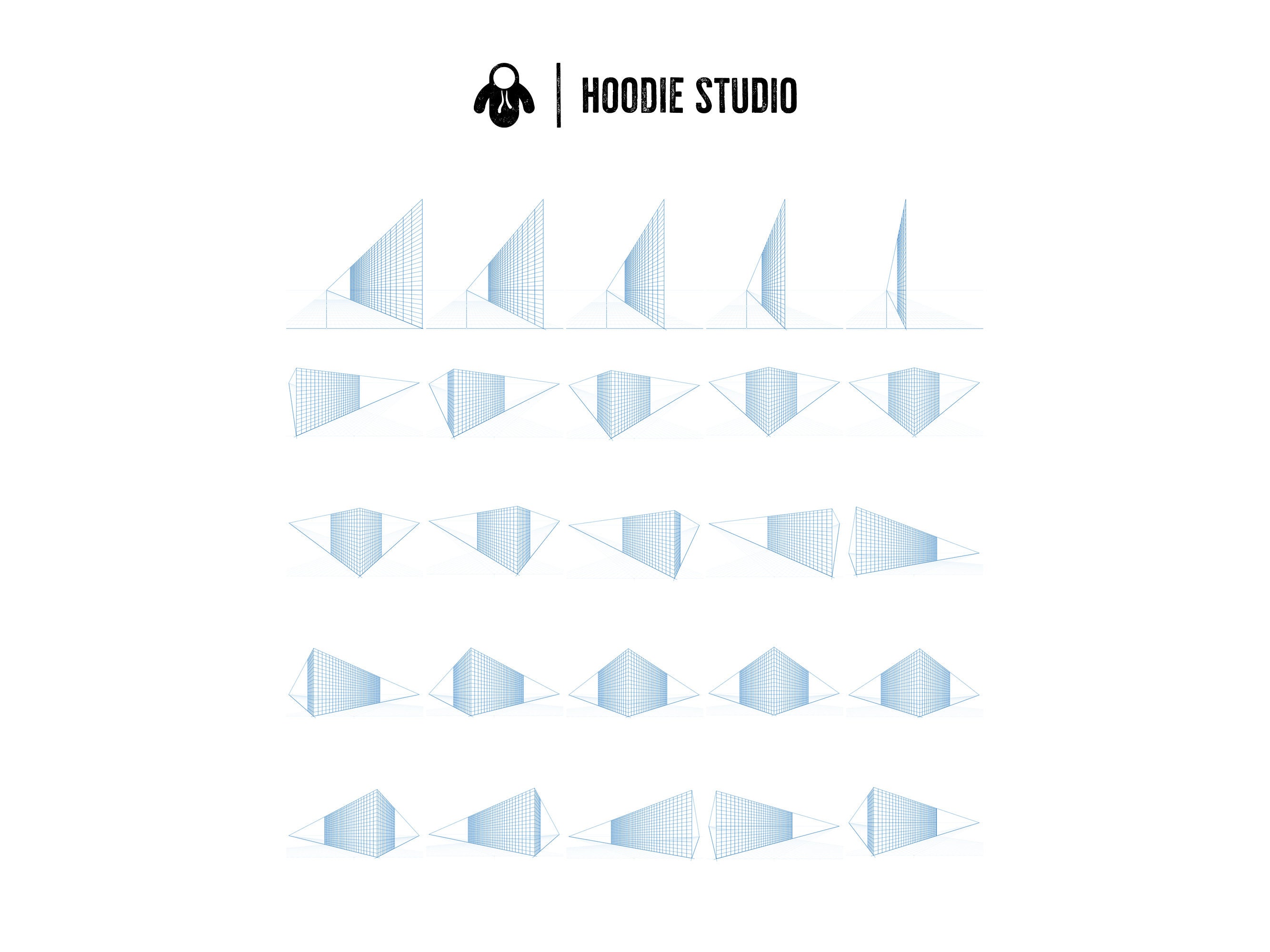 Perspective Stamp Brushes for Procreate 95 Stamps 1, 2, & 3 Point ...