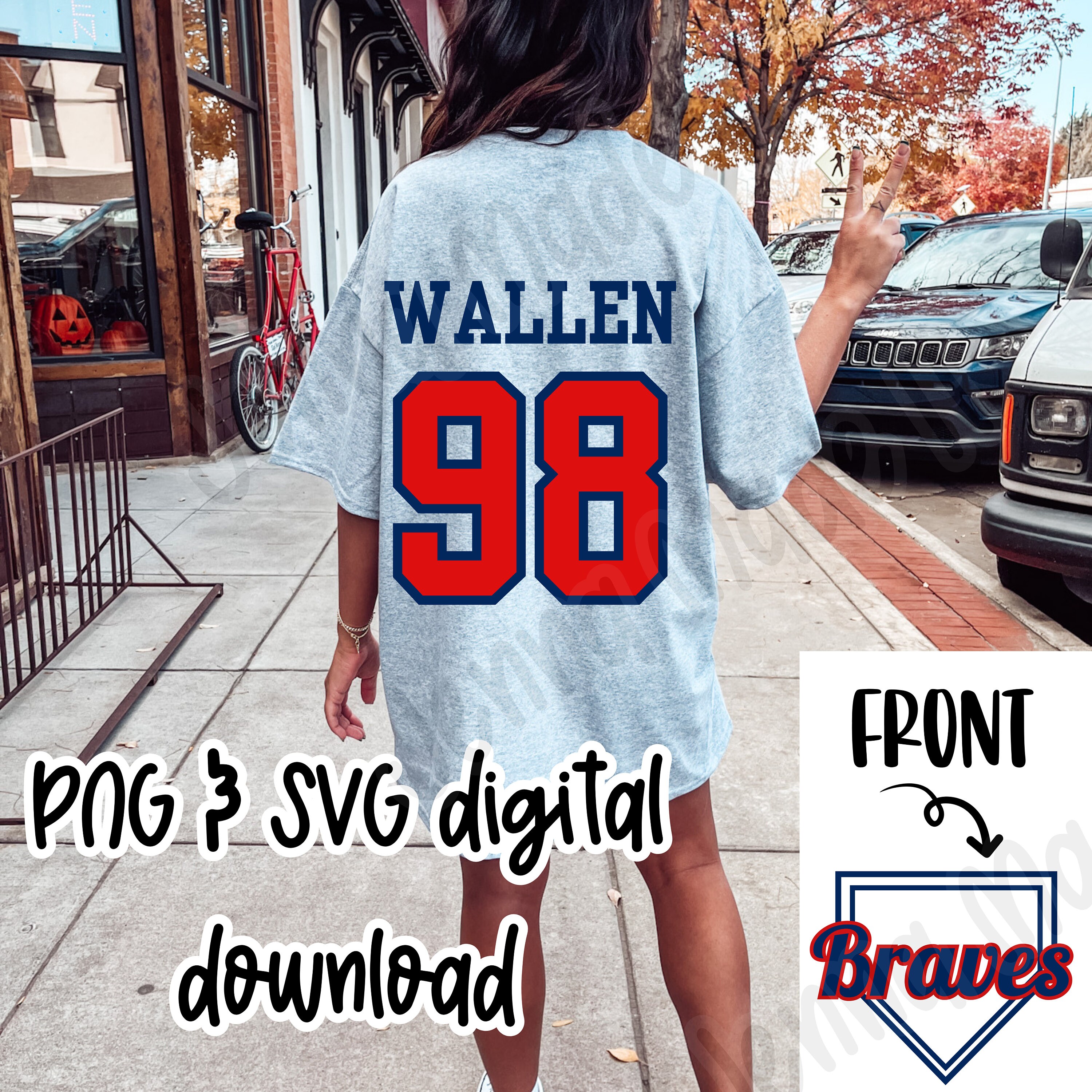 Wallen 98 SVG Sublimation PNG File Braves Svg-trendy-sublimation Cricut ...