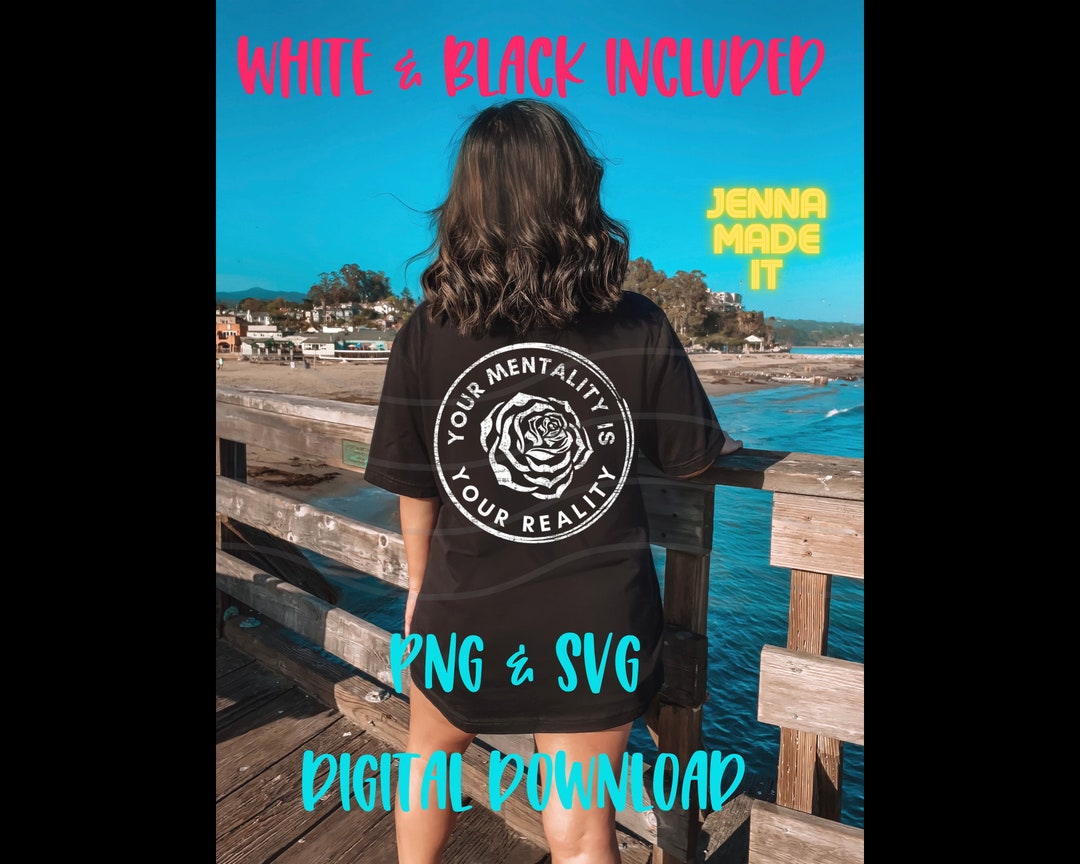 Your Mentality is Your Reality SVG - Sublimation Png DTF File Svg ...