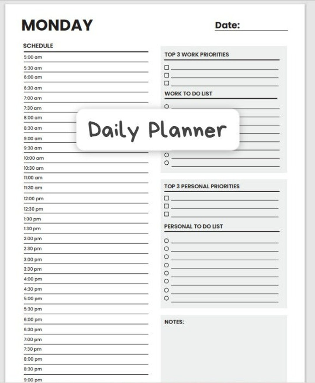 Organize & Optimize: the Ultimate Digital Daily Planner - Etsy