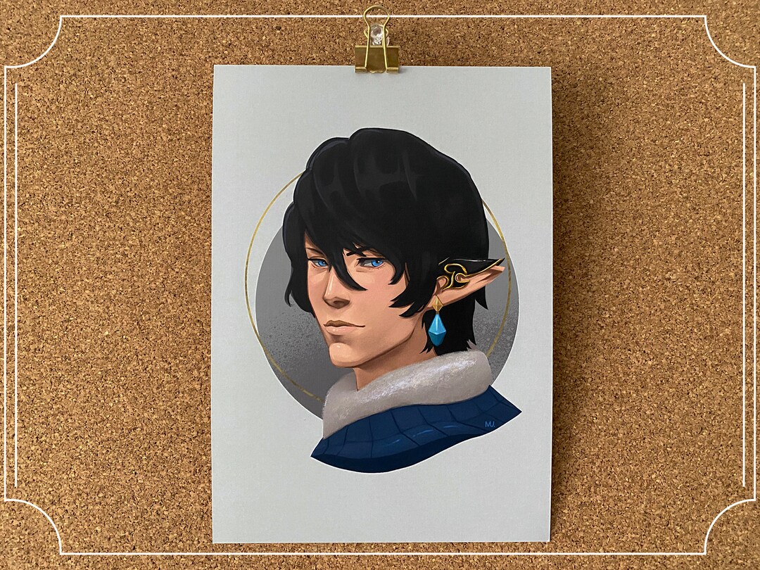FFXIV Aymeric A5 Art Print - Etsy