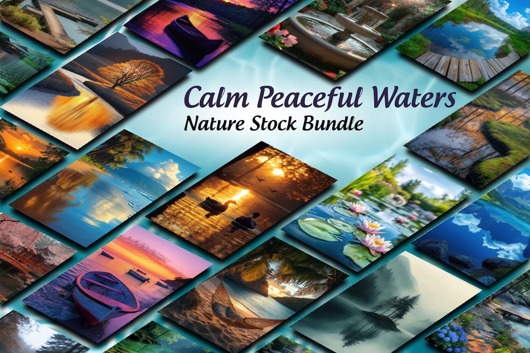 Calming Peaceful Water Posters Photos Digital Download - Etsy