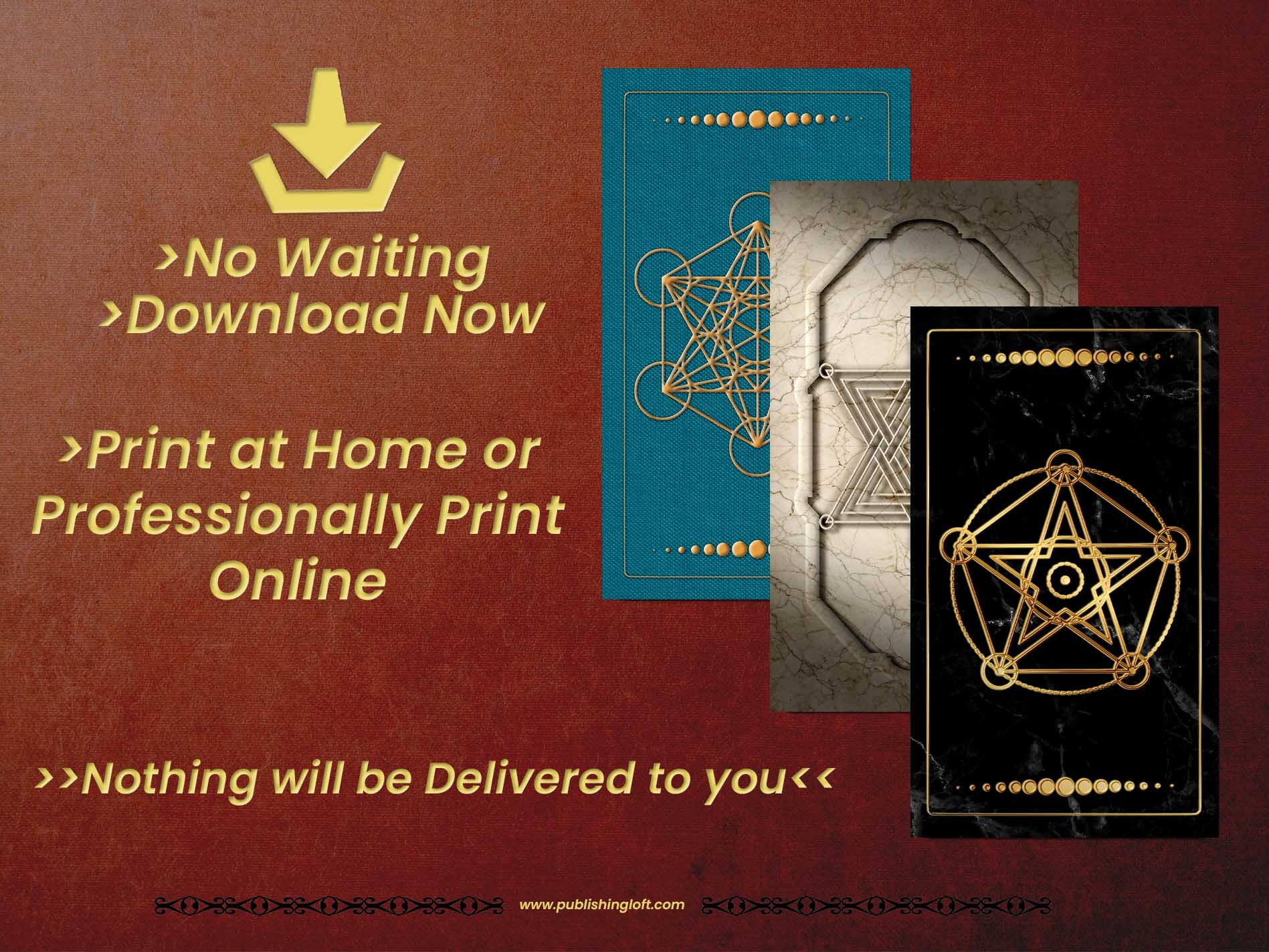 Digitally Download and Print Your Own Sacred Geometry Card Set - Etsy