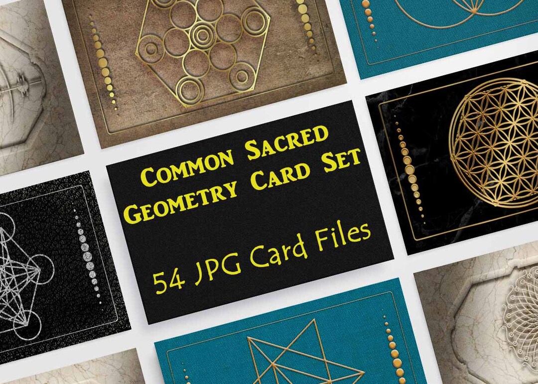 Digitally Download and Print Your Own Sacred Geometry Card Set - Etsy