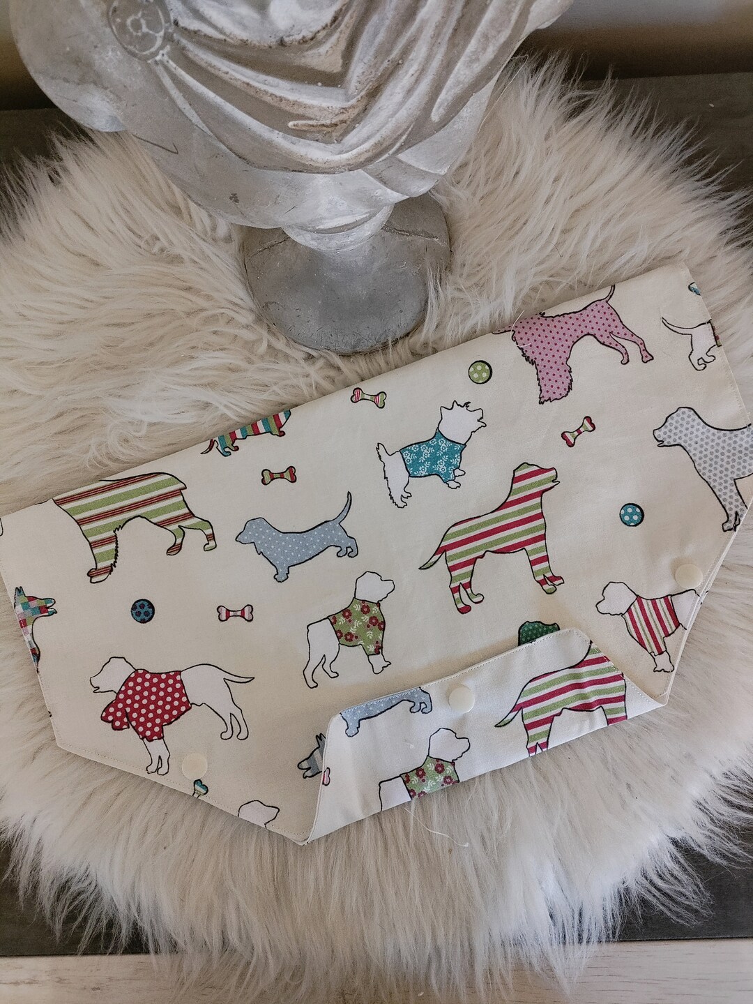 Cream Dog Catheter Belly Bag Cover, Medical Bag Covers, Urology, Urine ...