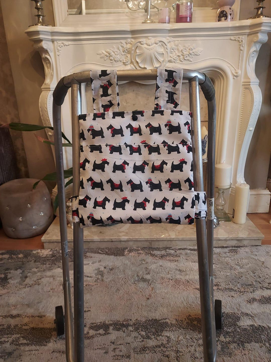 Christmas Scotty Zimmer Frame Bag, Walking Frame Bag, Accessories ...