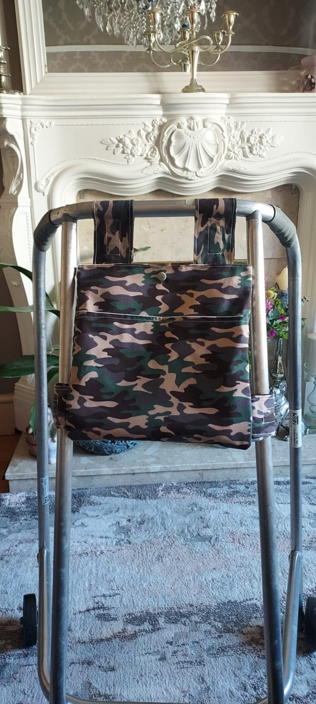 Army Camo Zimmer Frame Bag, Walking Frame Bag, Accessories, Walking Aid ...