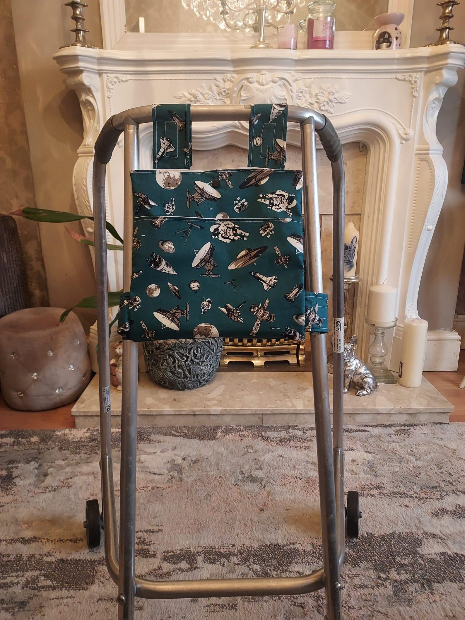 Space Camo Zimmer Frame Bag, Walking Frame Bag, Accessories, Walking ...