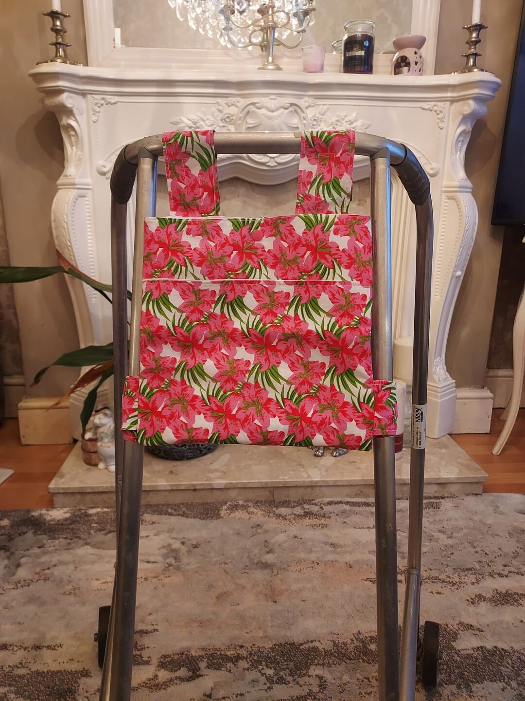 Hibiscus Zimmer Frame Bag, Walking Frame Bag, Accessories, Walking Aid ...
