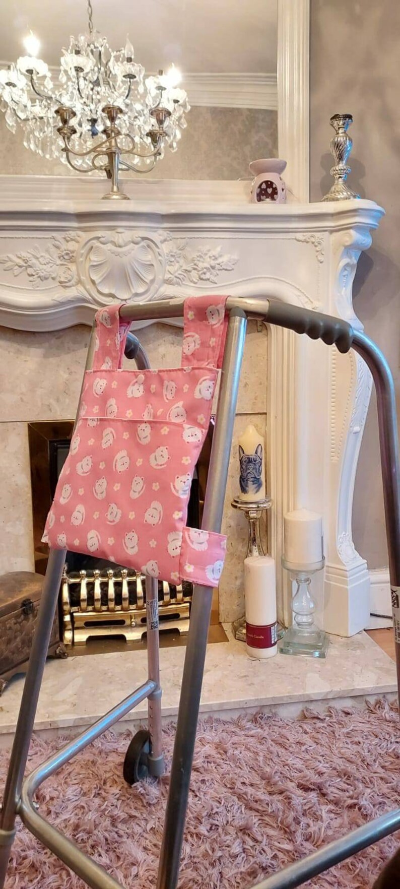 Pink Kitty Zimmer Frame Bag, Walking Frame Bag, Accessories, Walking ...