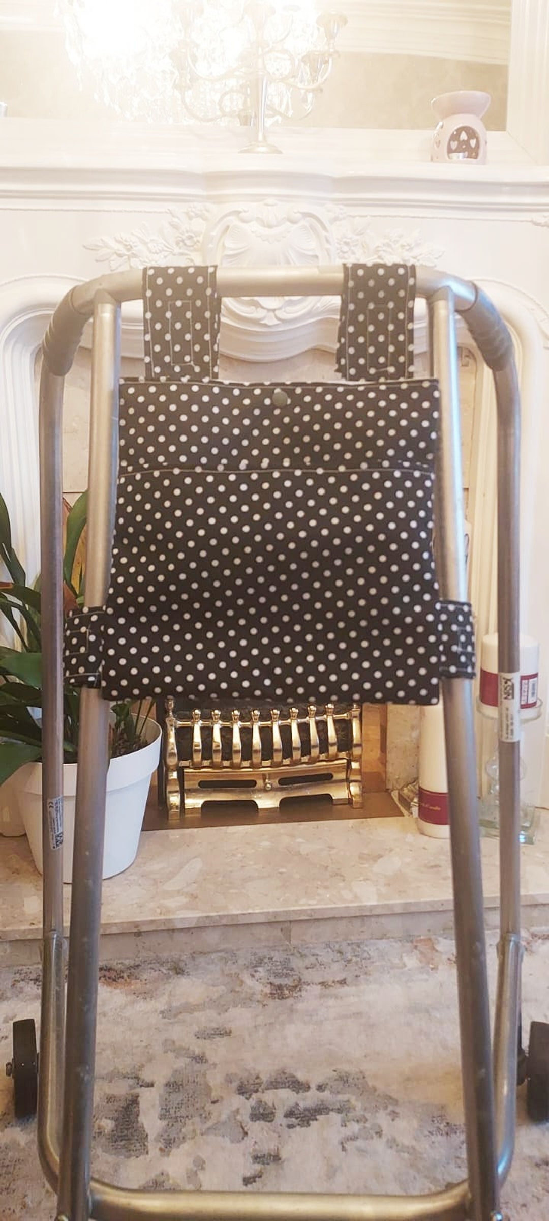 Black Spot Zimmer Frame Bag, Walking Frame Bag, Accessories, Walking ...