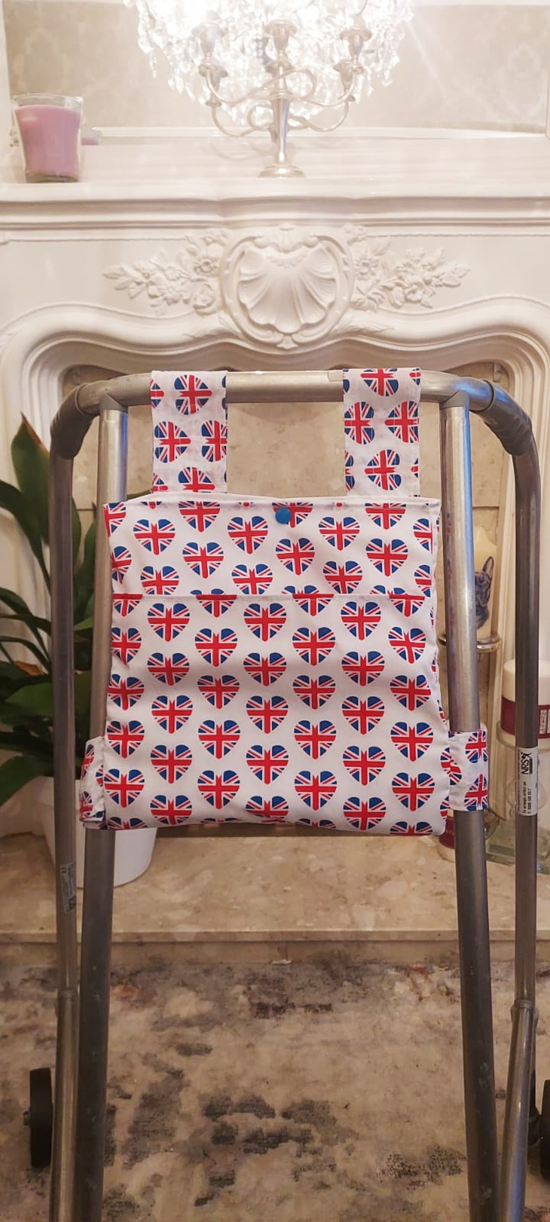 Heart Union Jack Zimmer Frame Bag, Walking Frame Bag, Accessories ...