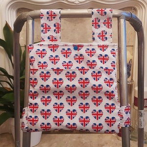 Heart Union Jack Zimmer Frame Bag, Walking Frame Bag, Accessories ...