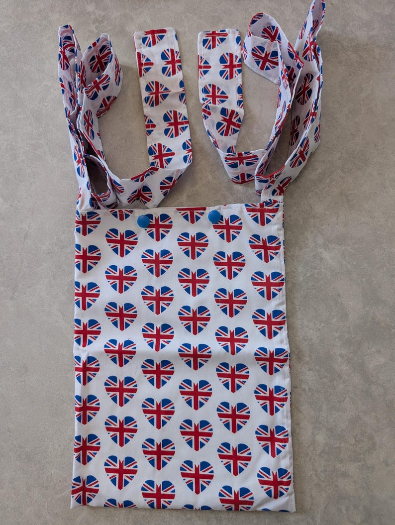 Heart Union Jack Syringe Driver Bag, Medical Bag, Feeding Tube, Medical ...