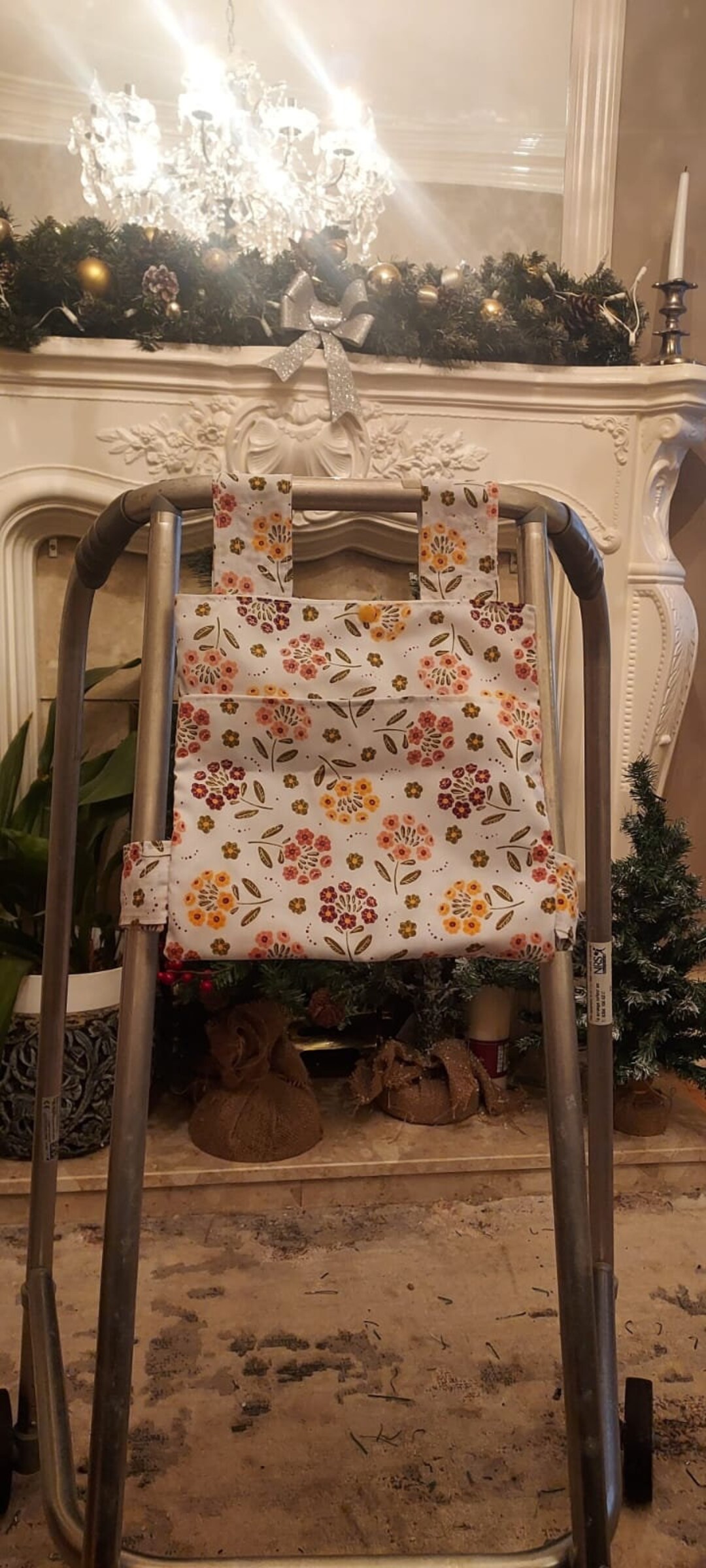 Simple Floral Zimmer Frame Bag, Walking Frame Bag, Accessories, Walking ...