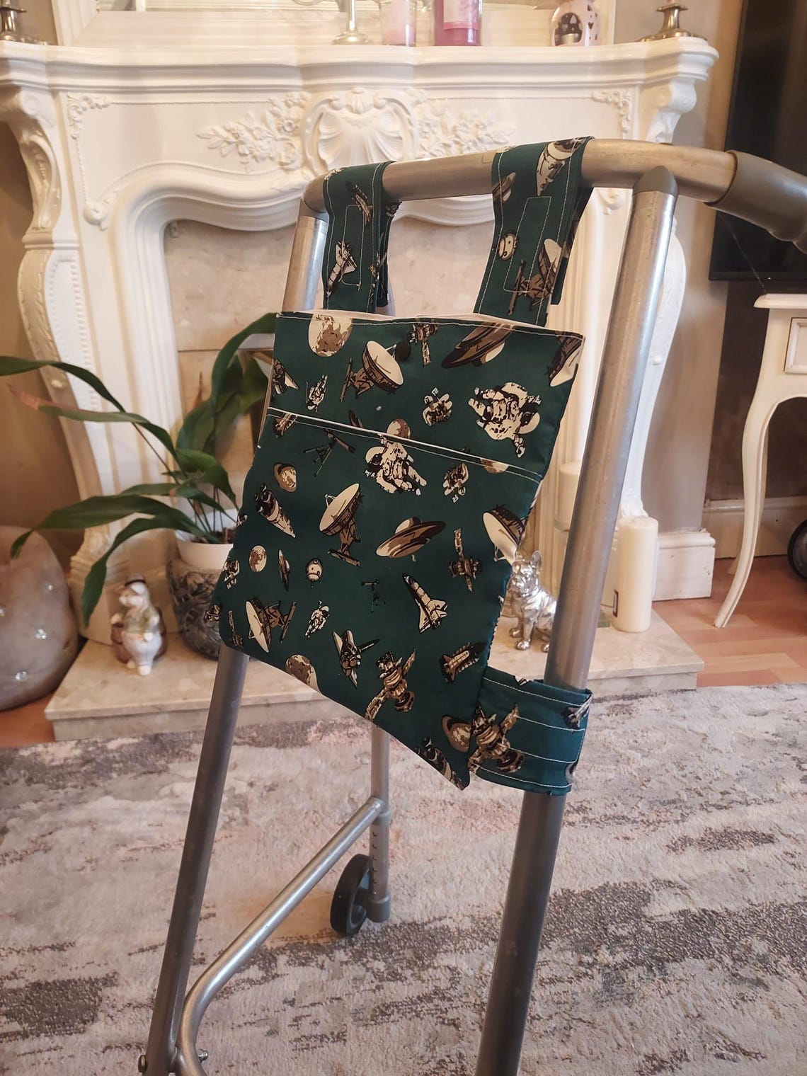 Space Camo Zimmer Frame Bag, Walking Frame Bag, Accessories, Walking ...