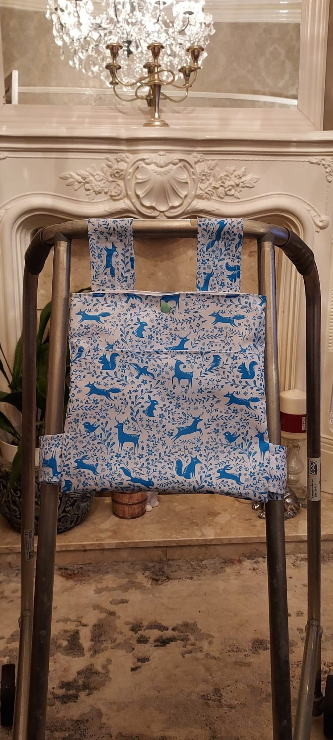 Blue Woodland Zimmer Bag, Walking Frame Bag, Accessories, Walking Aid ...