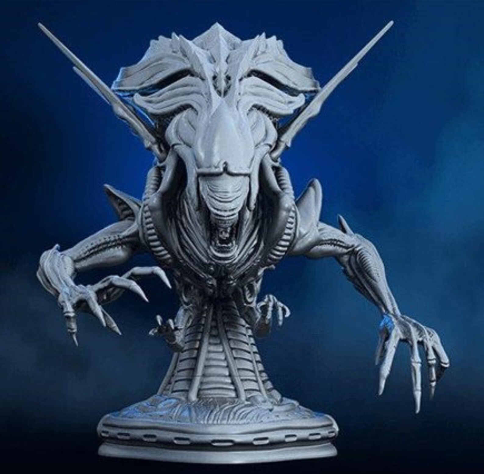 Alien Bust Legendary Creature STL 3D Model Design Download - Etsy