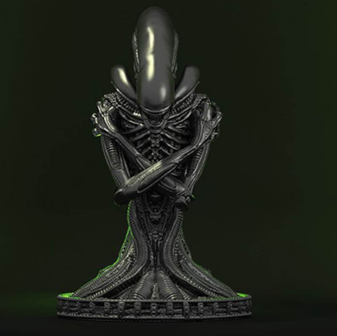Alien Bust STL 3D Model Design Download Print Filesinstant - Etsy