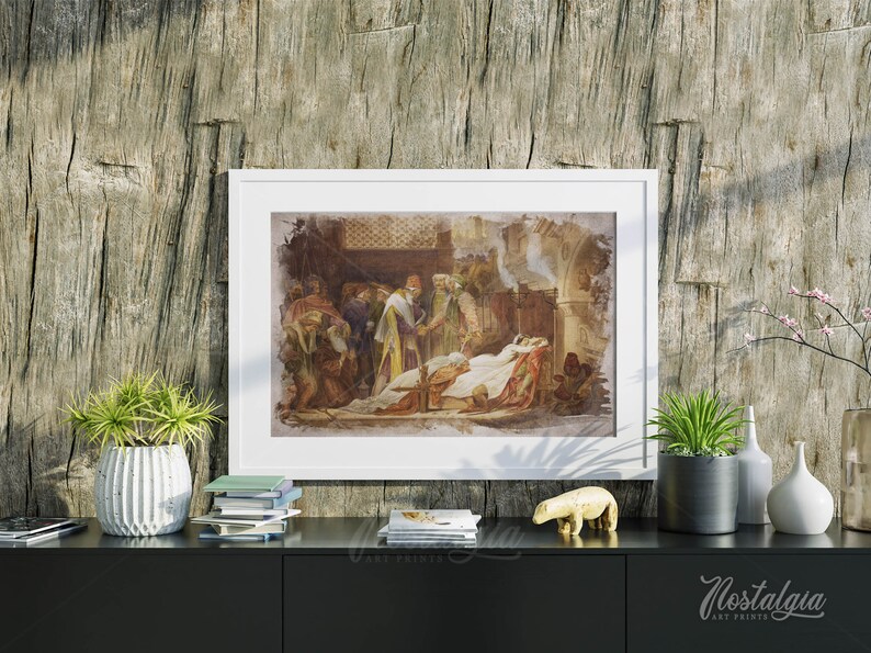 Romeo and Juliet Painting History Print Antique Wall Art Printable ...
