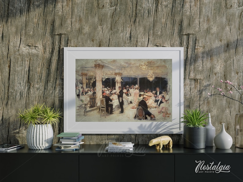 Vintage People Painting | Classicism Art Movement Print | Digital ...