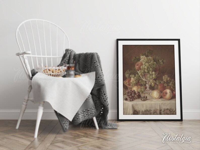 Vintage Still Life Painting | Rustic Wall Decor | PRINTABLE ...