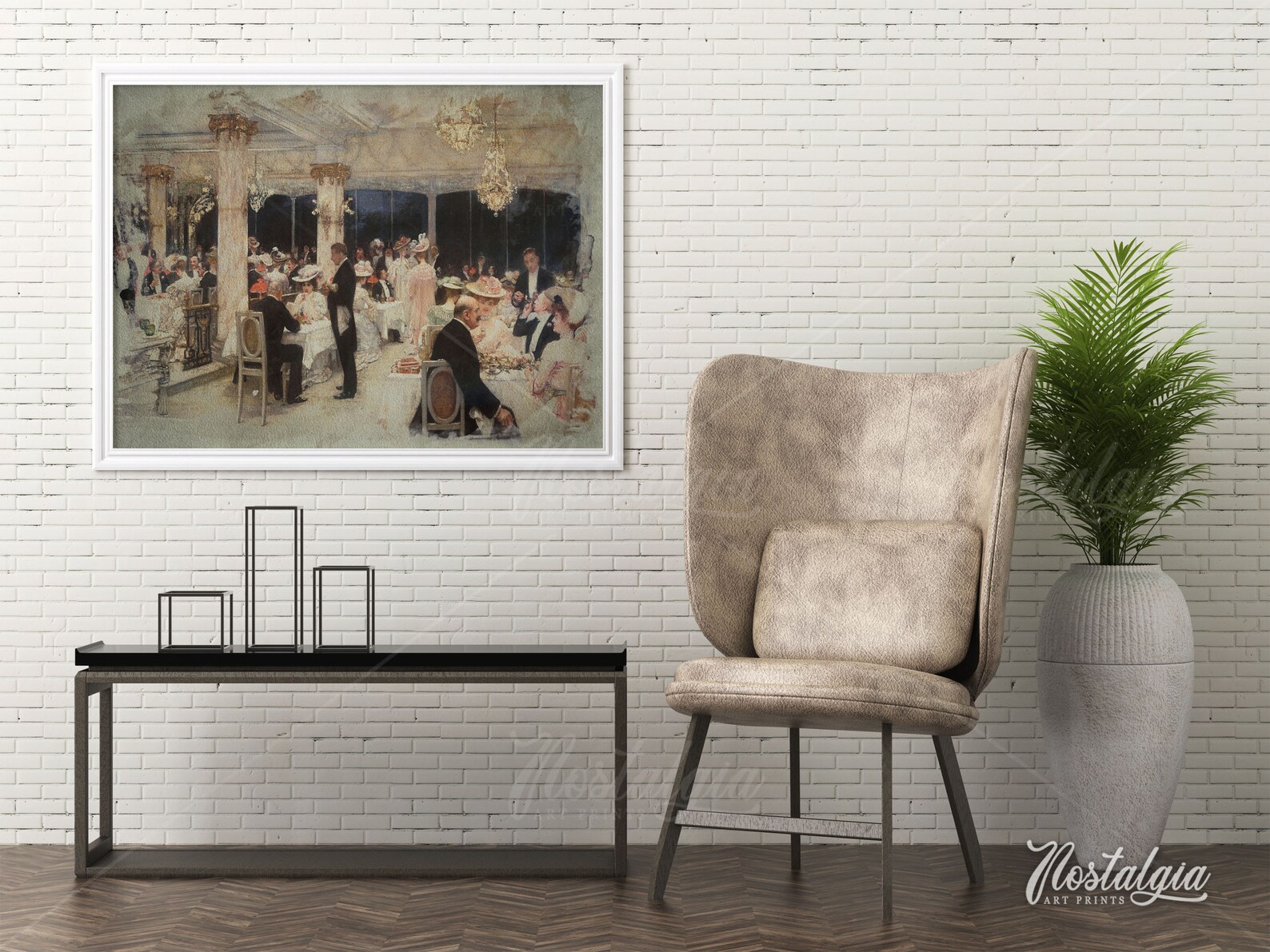 Vintage People Painting | Classicism Art Movement Print | Digital ...