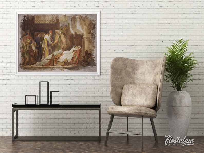 Romeo and Juliet Painting History Print Antique Wall Art Printable ...