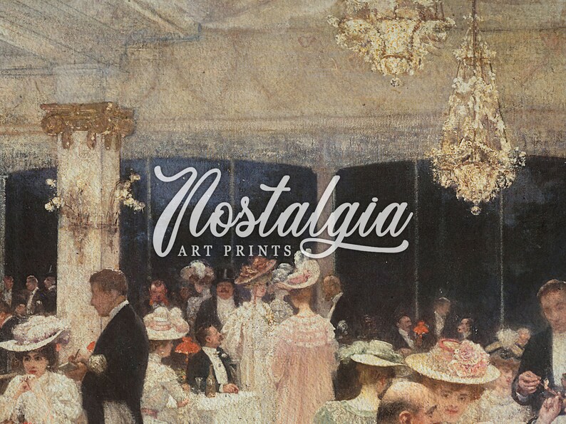 Vintage People Painting | Classicism Art Movement Print | Digital ...