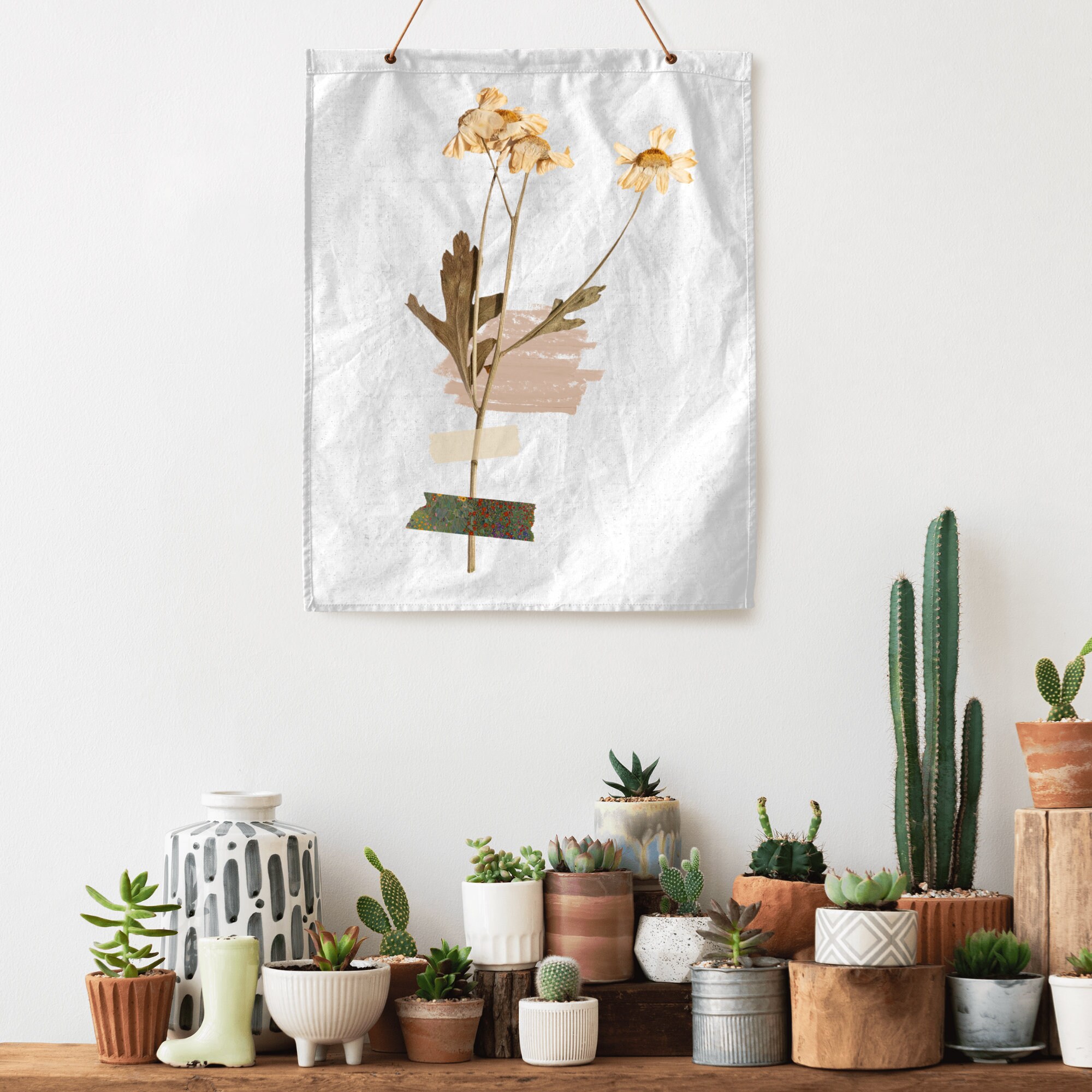 Boho Daisy Flower| Boho Minimalist Poster Printable| Boho Wall Decor ...