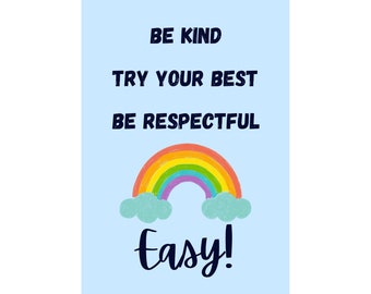 Be Respectful Poster - Etsy