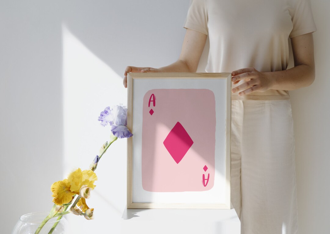 Set of 4 Playing Card Posters (digital PDF File) - Etsy