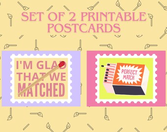 Greetings Card 'A Perfect Match' Card - Etsy