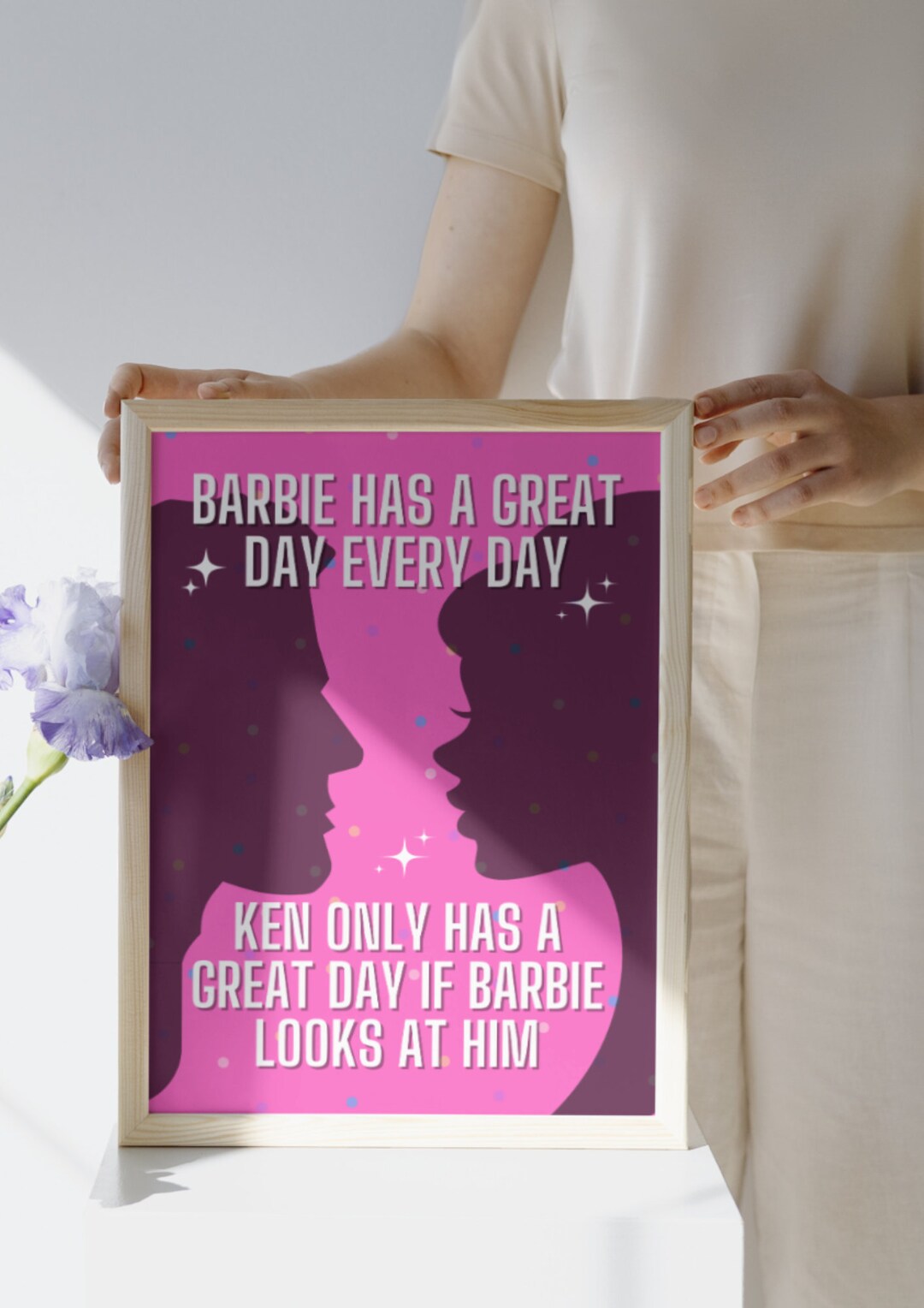 Barbie Has A Great Day Every Day Pink Poster Digital Download Etsy