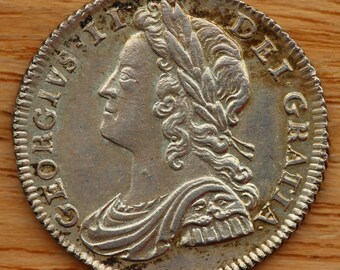 King George Ii Silver Coin - Etsy