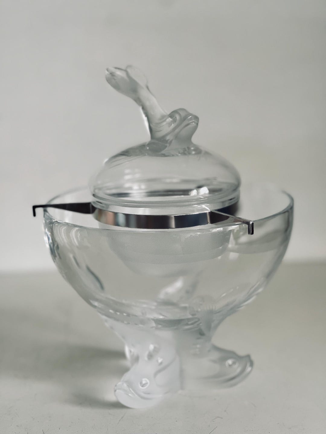 Lalique Crystal Glass Caviar Server Igor Model - Etsy