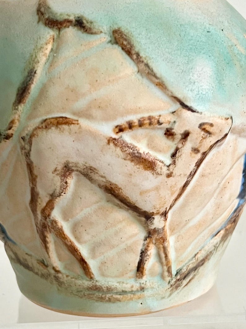 Art Deco Vase by Donald Gilbert Impala Pattern Bourne Denby Pottery ...
