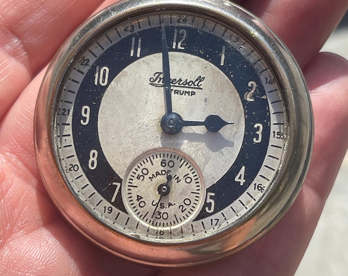 Ingersoll Trump Pocket Watch Made in the USA 1944 RARE! - Etsy