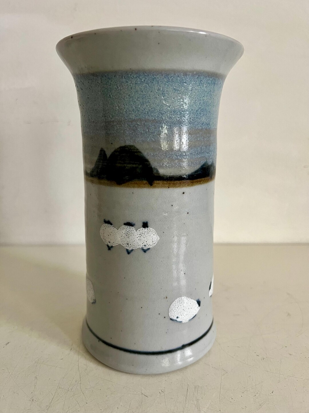 Highland Stoneware Sheep Vase Scottish Highland Art Pottery VGC! - Etsy