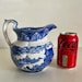Antique Cauldon England Blue & White Transferware Jug Pitcher Chariot ...