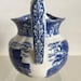Antique Cauldon England Blue & White Transferware Jug Pitcher Chariot ...