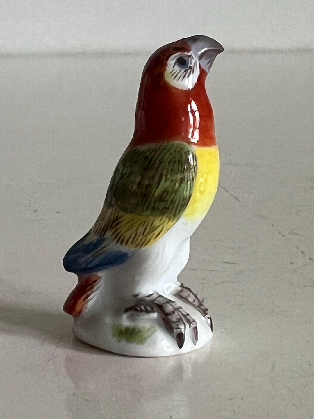 Meissen Porcelain Miniature Parrot Bird Figurine VGC - Etsy