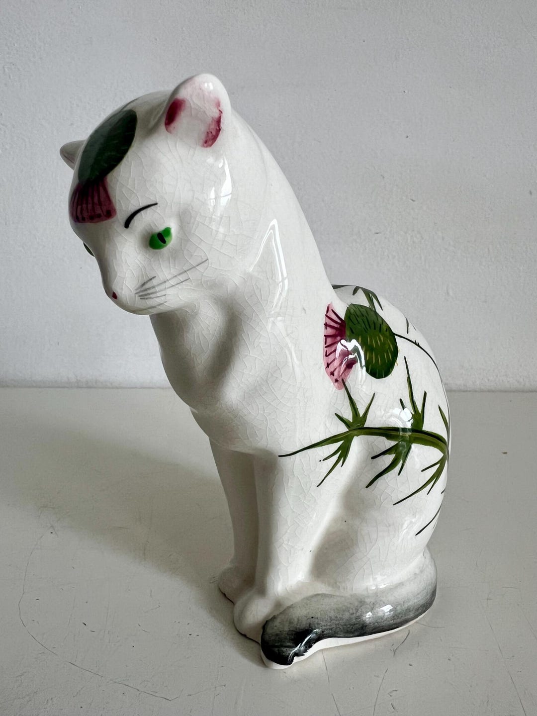 Vintage Wemyss Plichta Cat Thistle Flower Pattern - Etsy Australia