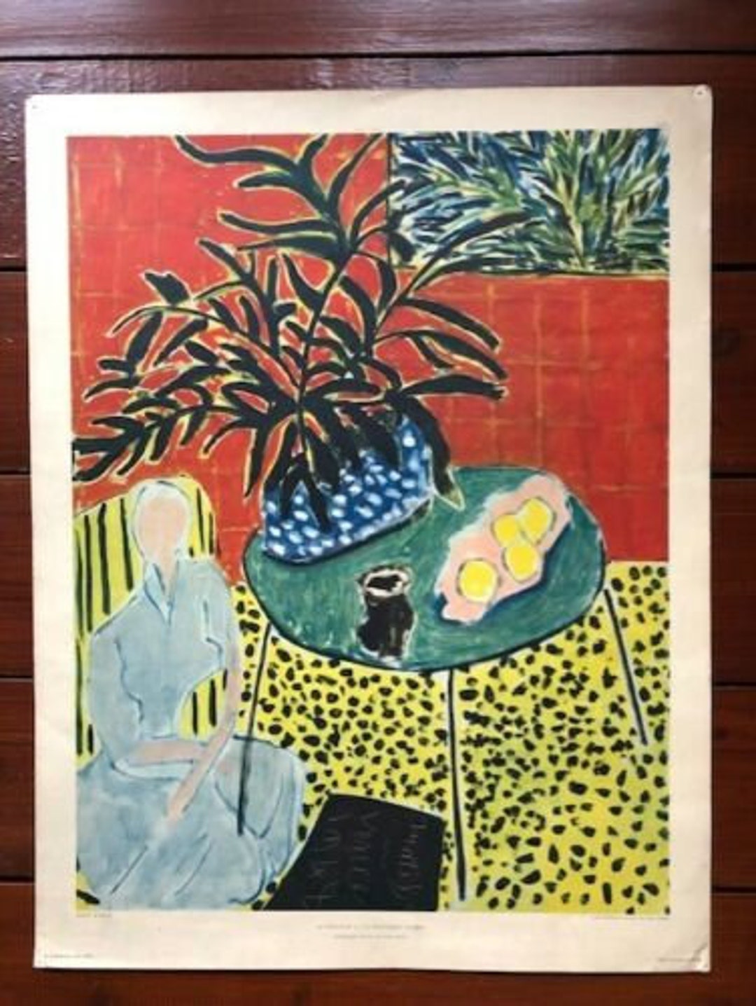 Henri Matisse Interior With Black Fern Original Art Print E Herrmann NY ...